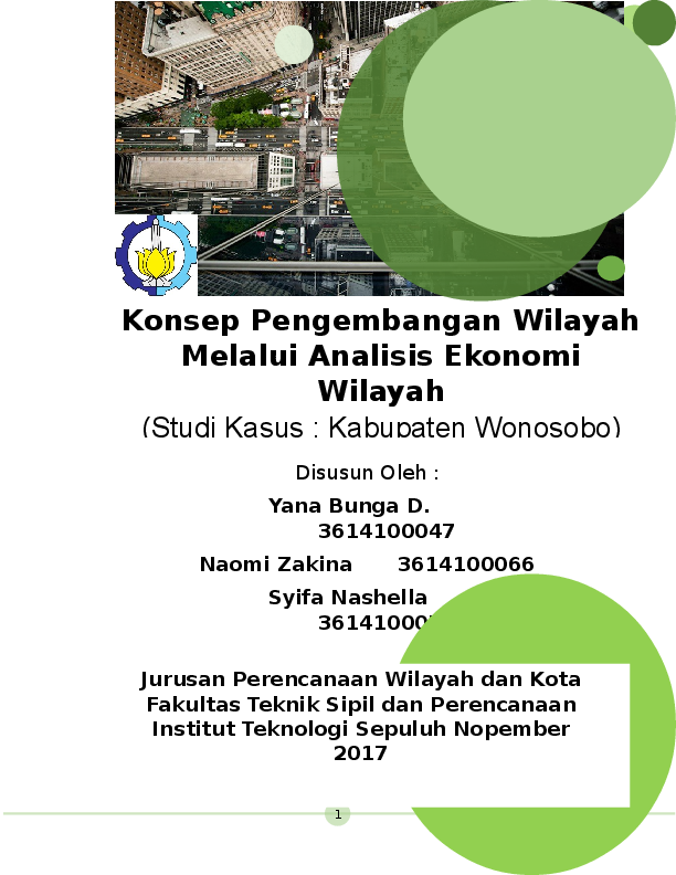 (DOC) Konsep Pengembangan Wilayah melalui Analisis Ekonomi Wilayah Kab. Wonosobo