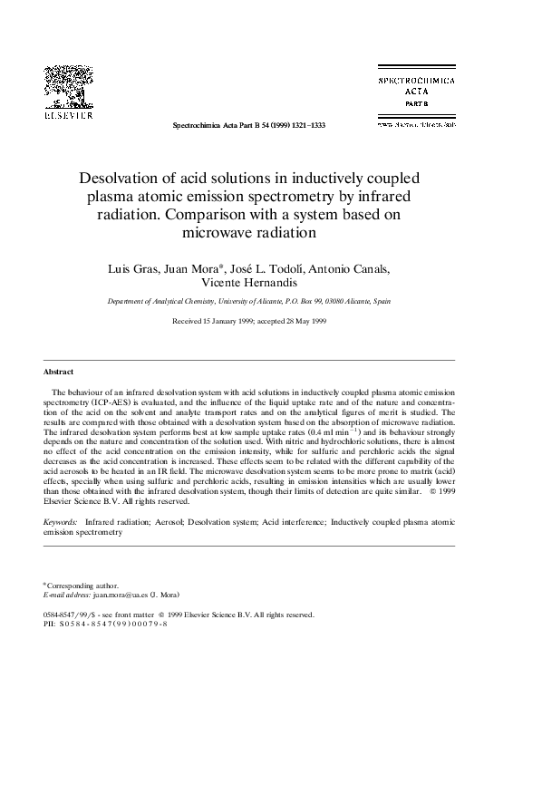 (PDF) Desolvation of acid solutions in inductively coupled plasma ...