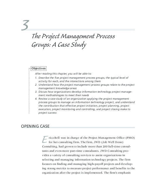(PDF) The Project Management Process Groups: A Case Study