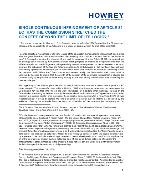 (PDF) The Advantage of Focus™ SINGLE CONTINUOUS INFRINGEMENT OF ARTICLE ...