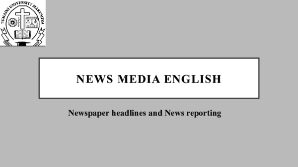 (PPT) NEWS MEDIA ENGLISH