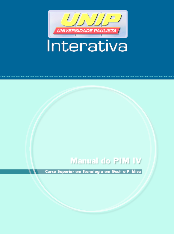(PDF) Manual do PIM IV Curso Superior em Tecnologia em Gestão Pública