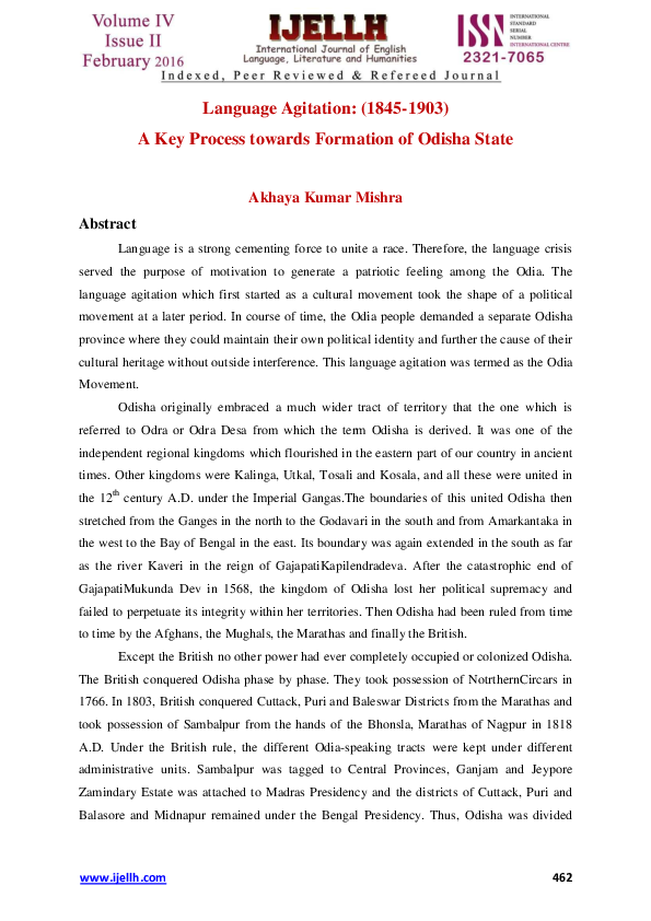 (PDF) Language Agitation: (1845-1903) A Key Process towards Formation ...