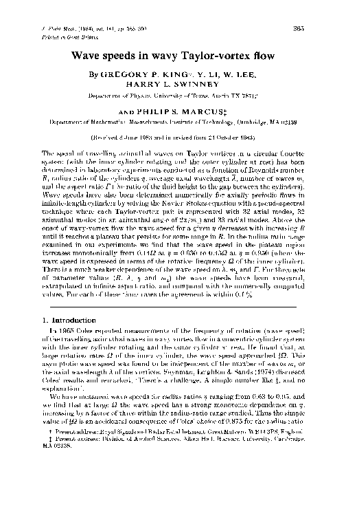 (PDF) Limits of stability and irregular flow patterns in wavy vortex flow