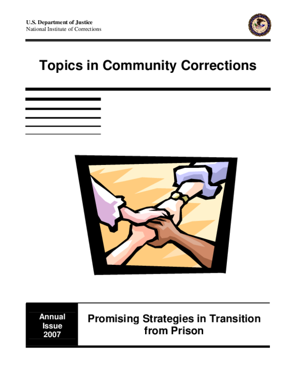 (PDF) Topics in Community Corrections Promising Strategies in ...