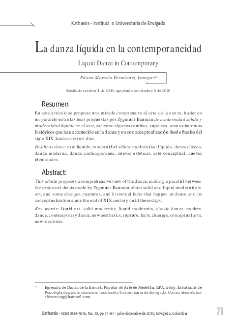 (PDF) Liquid Dance in Contemporary