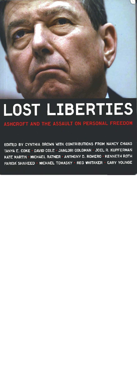 (PDF) LOST LIBERTIES: ASHCROFT AND THE ASSAULT ON PERSONAL FREEDOM