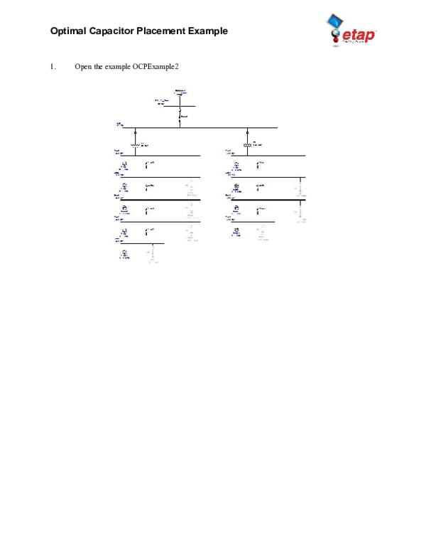 (DOC) Optimal Capacitor Placement Example 1. Open the example OCPExample2