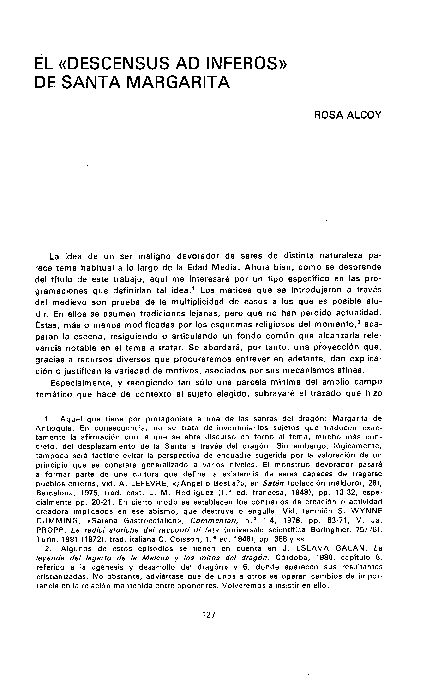 (PDF) El "Descensus ad inferos" de Santa Margarita