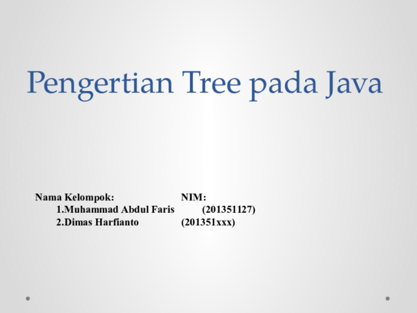 (PPT) Pengertian TREE pada Java