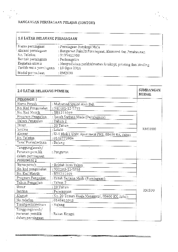 (PDF) Contoh RP Pelajar