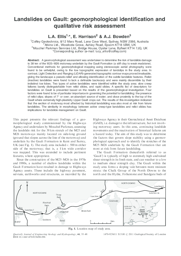 (PDF) Landslides on Gault: geomorphological identification and ...