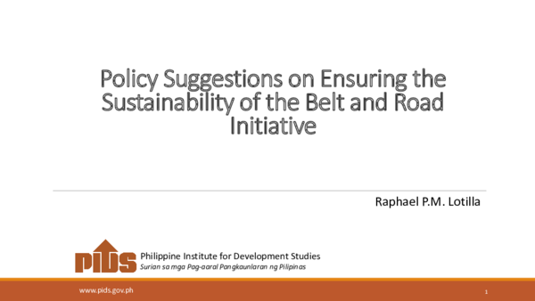 (PPT) Maritime Belt Road PPT PIDS