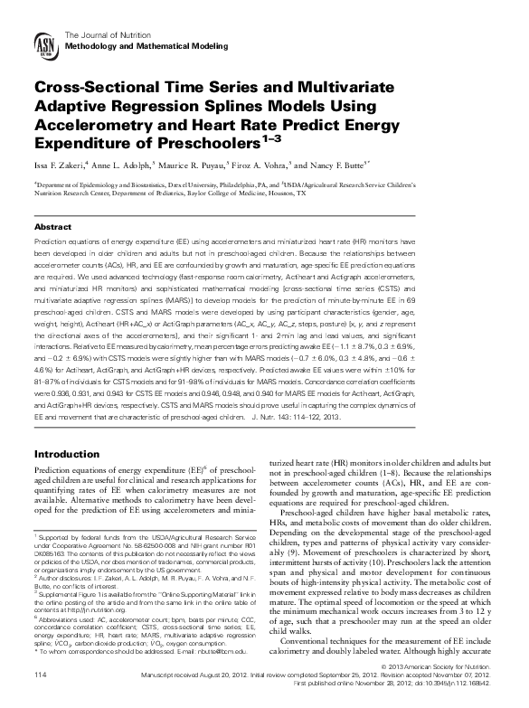 Pdf Cross Sectional Time Series And Multivariate Adaptive Regression Splines Models Using