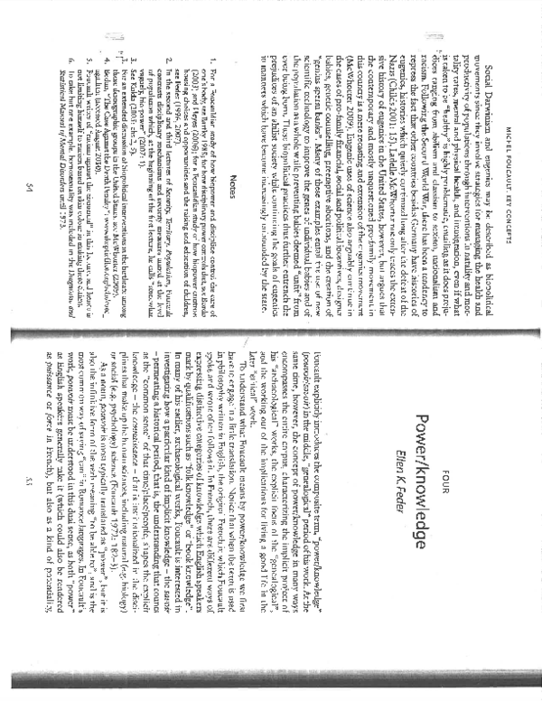 (PDF) 'Power/Knowledge' in Michel Foucault: Key Concepts
