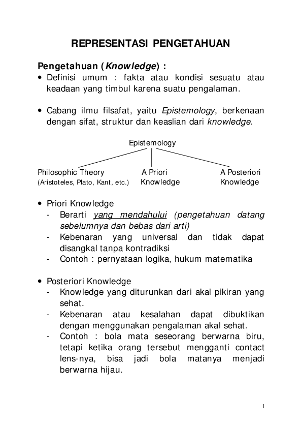 (PDF) REPRESENTASI PENGETAHUAN