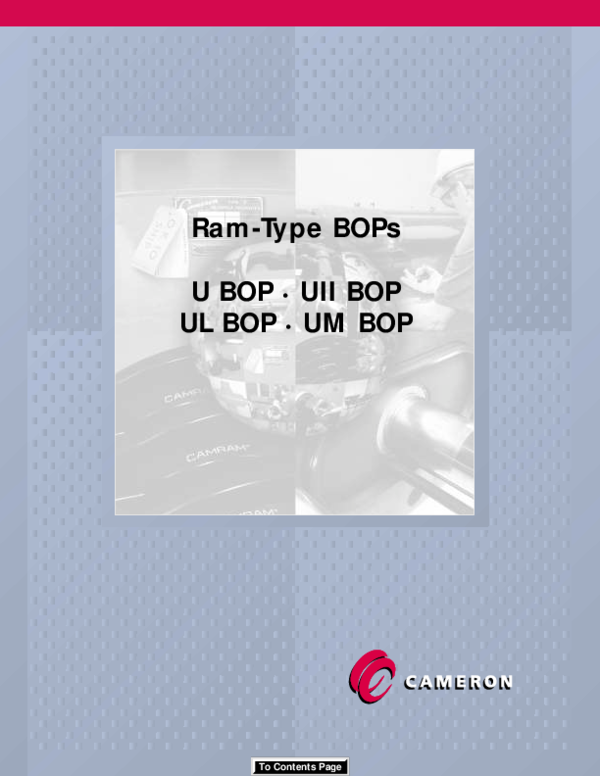 (PDF) Ram-Type BOPs U BOP @BULLET UII BOP UL BOP @BULLET UM BOP