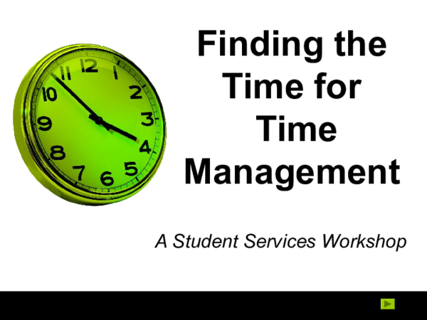 (PPT) Time Management Presentation