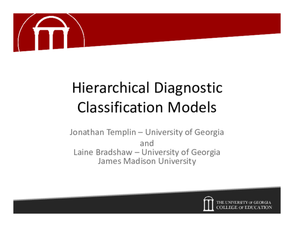 (PDF) Hierarchical Diagnostic Classification Models