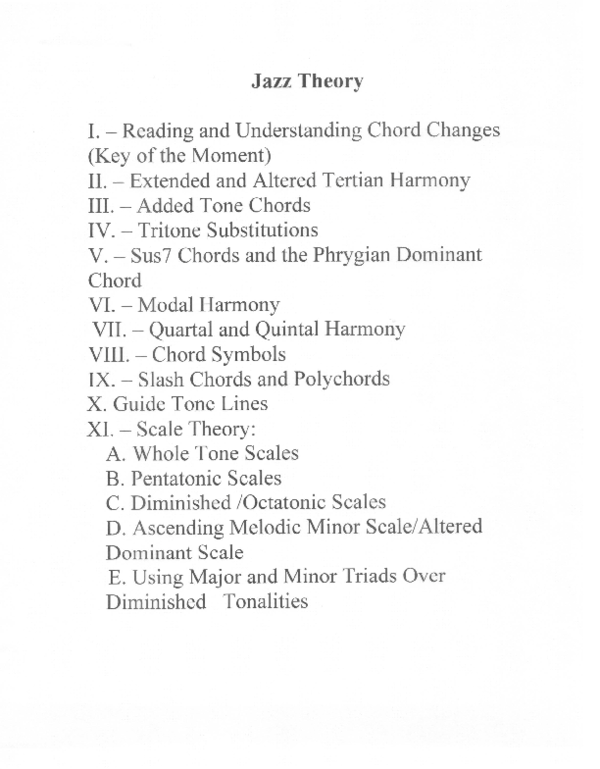 (PDF) Jazz Theory