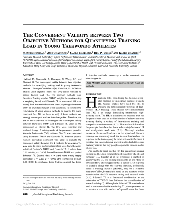 Pdf The Convergent Validity Between Two Objective Methods For