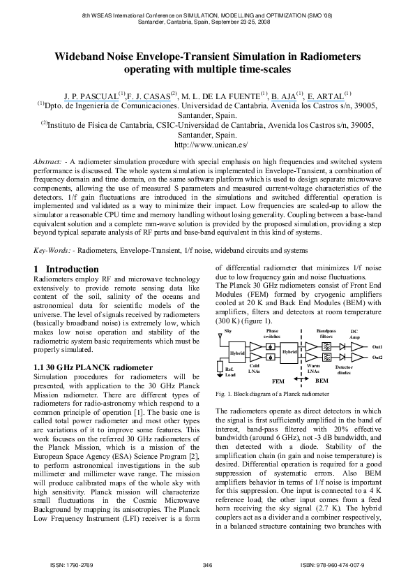 (PDF) Wideband noise envelope-transient simulation in radiometers ...