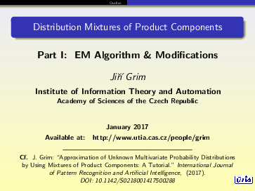 (PDF) Distribution Mixtures of Product Components Part I: EM Algorithm ...