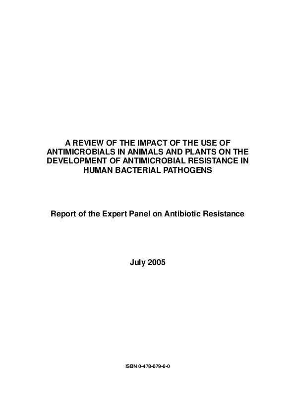 (PDF) A REVIEW OF THE IMPACT OF THE USE OF ANTIMICROBIALS IN ANIMALS ...