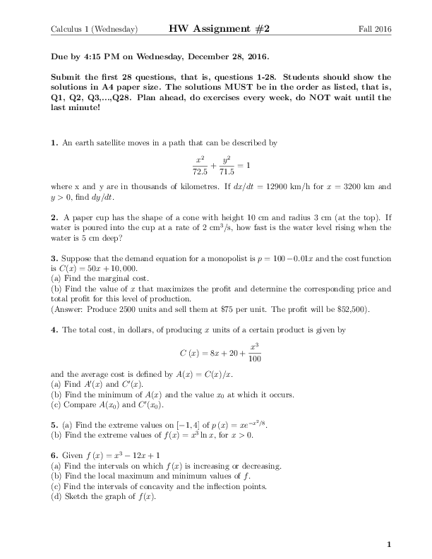 (PDF) HW Assignment #2