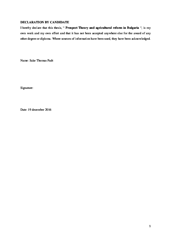 (PDF) DECLARATION BY CANDIDATE