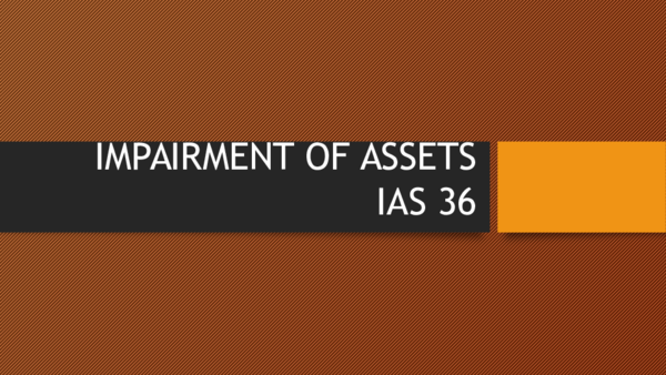 (PPT) IMPAIRMENT OF ASSETS