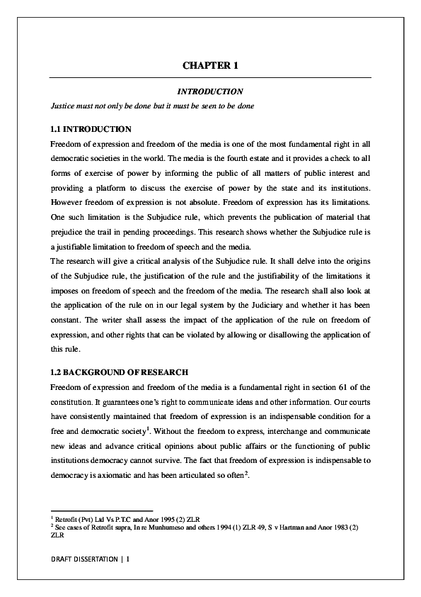 (PDF) THE SUBJUDICE RULE