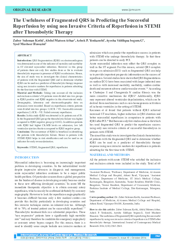 (PDF) QRS duration | Ilyas Kaya - Academia.edu
