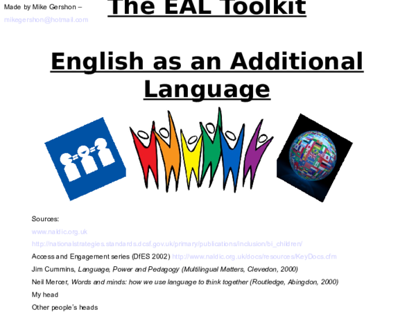 (PPT) EAL Toolkit
