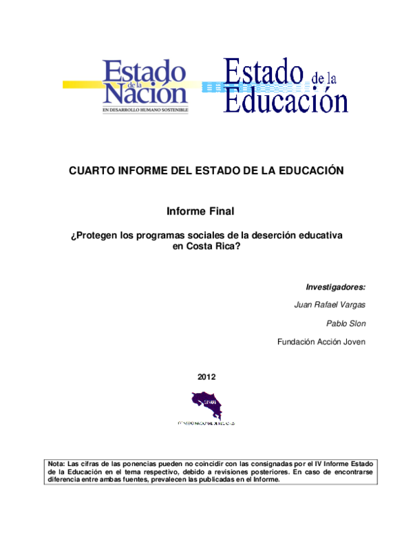 (PDF) ¿Protegen los programas sociales de la deserción educativa en ...