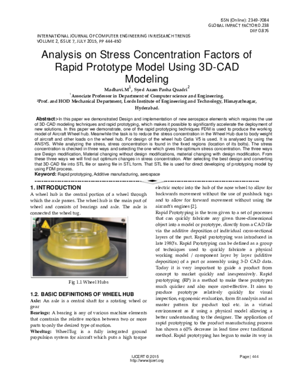 (PDF) Analysis on Stress Concentration Factors of Rapid Prototype Model ...