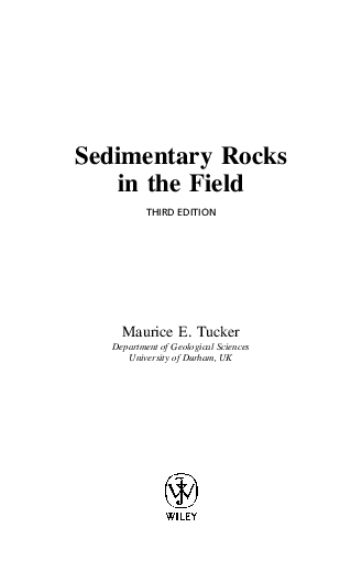 (PDF) Sedimentary Rocks in the Field THIRD EDITION