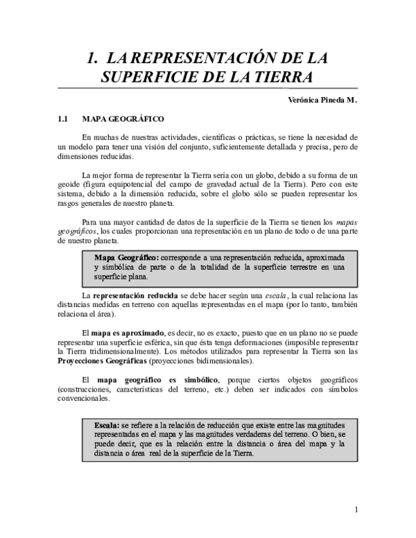 (DOC) Representacion de la superficie terrestre