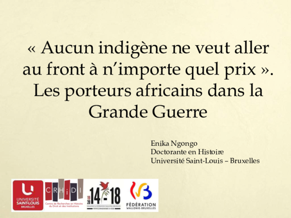 (PDF) "Aucun indigène ne veut aller au front à n'importe quel prix ...