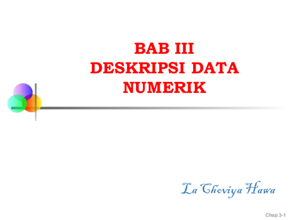 (PDF) Chap 3-1 BAB III DESKRIPSI DATA NUMERIK