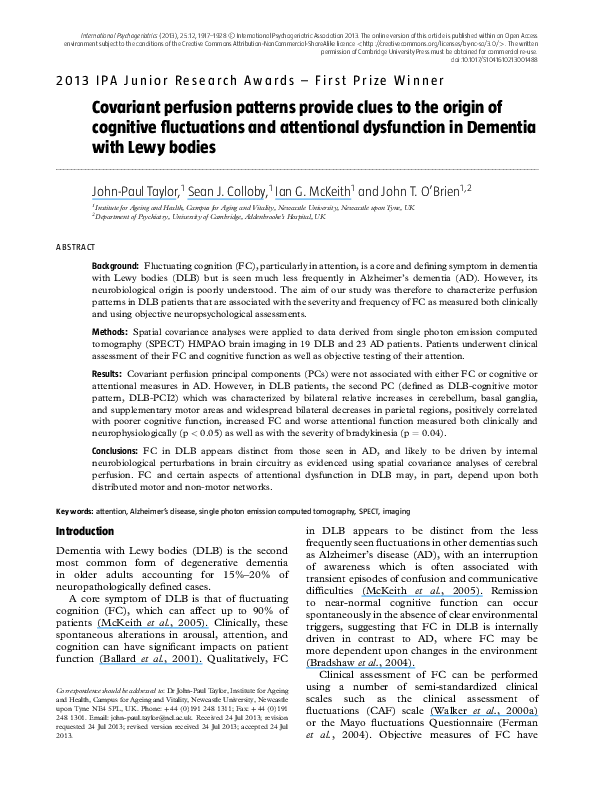 (PDF) A comparison of Tc-99m-exametazime and I-123-FP-CIT SPECT imaging ...