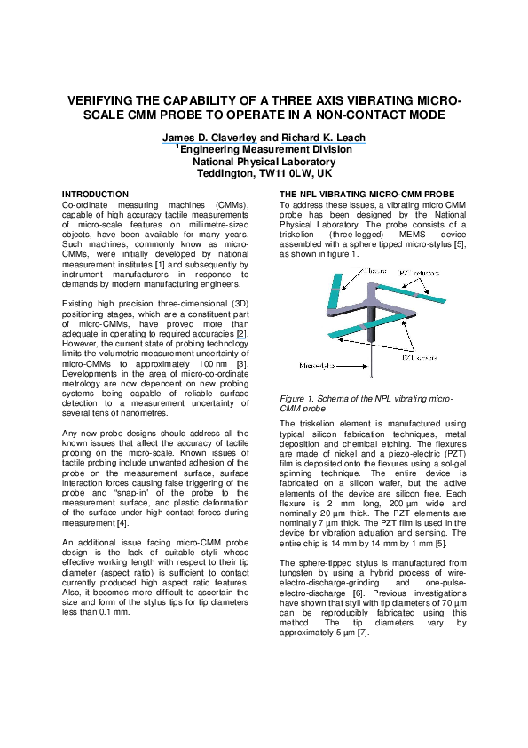 (PDF) Verifying the capability of a three axis vibrating micro-scale ...
