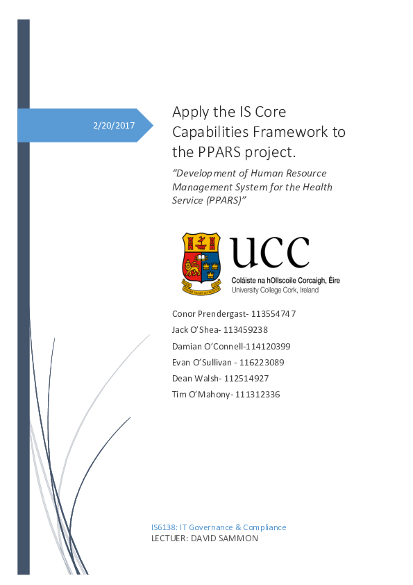 (PDF) Assessment of HSE ERP Implementation PPARS Report