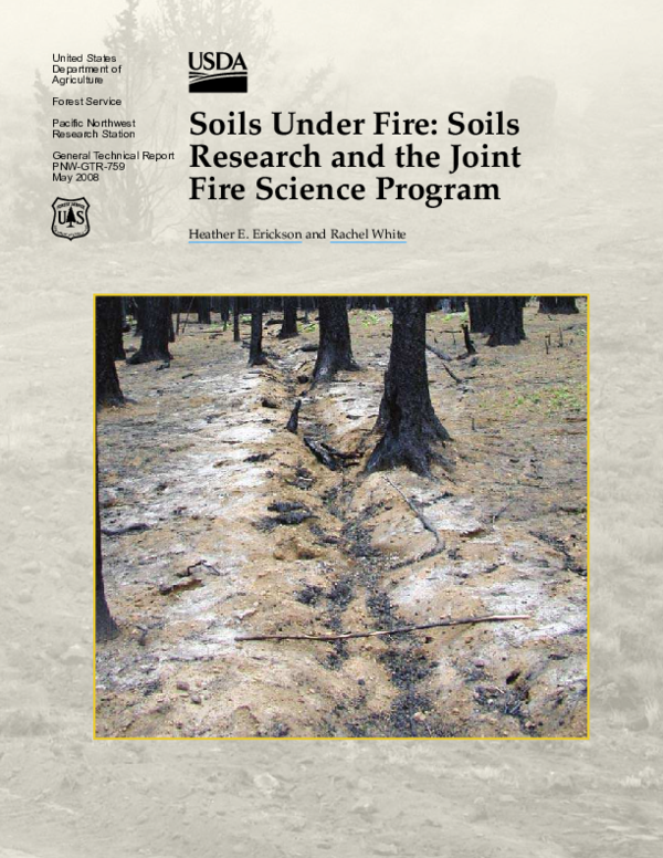 (PDF) Soils under fire: soils research and the Joint Fire Science Program