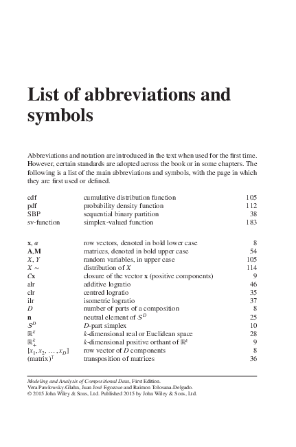 (PDF) List of abbreviations and symbols