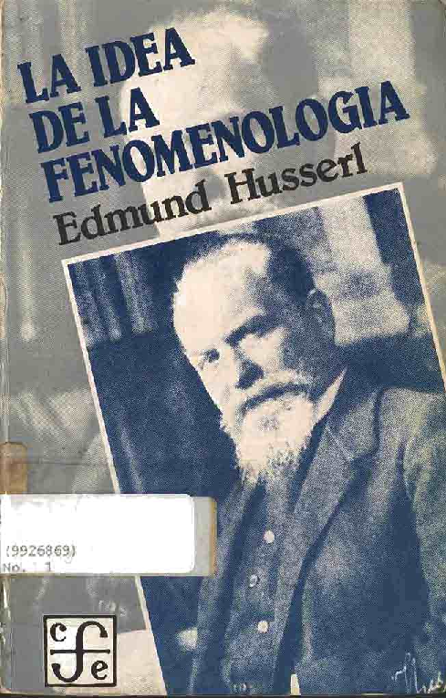 (PDF) La idea de la Fenomenoligía-EDMUN HUSSERL