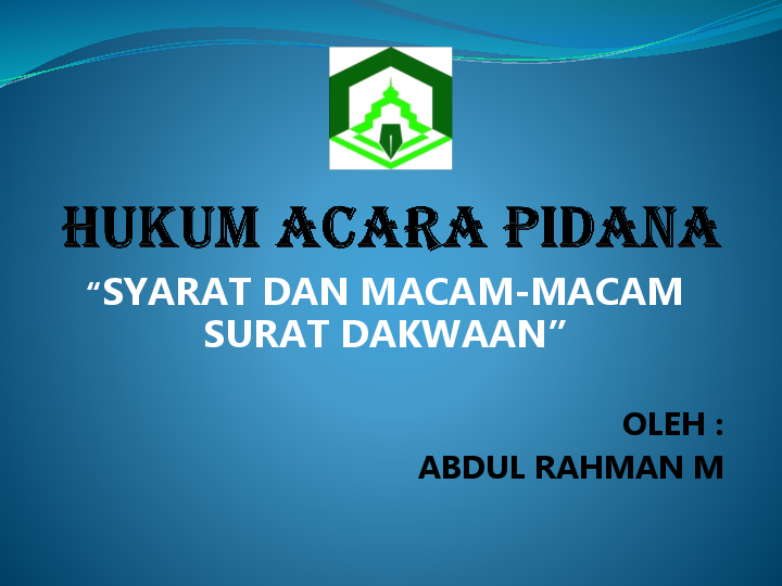 (PPT) PPT HUKUM ACARA PIDANA.pptx