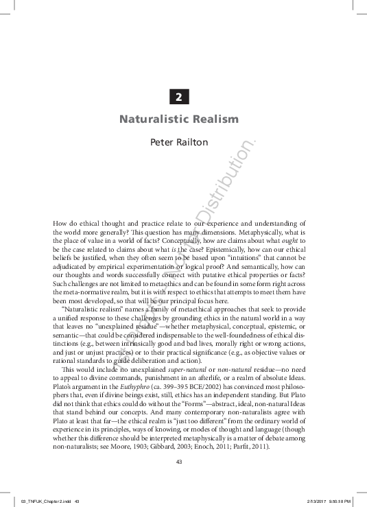 (PDF) 2 Naturalistic Realism