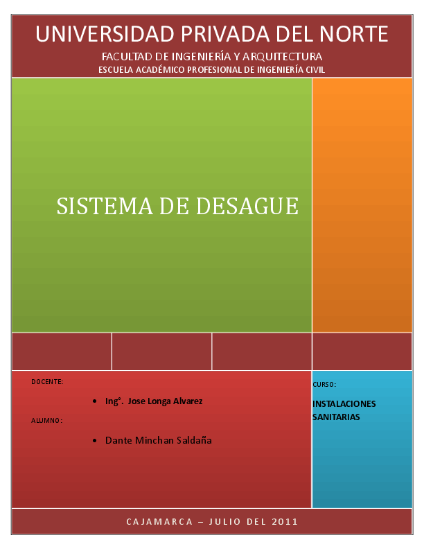 (DOC) Informe Instalaciones de Desague