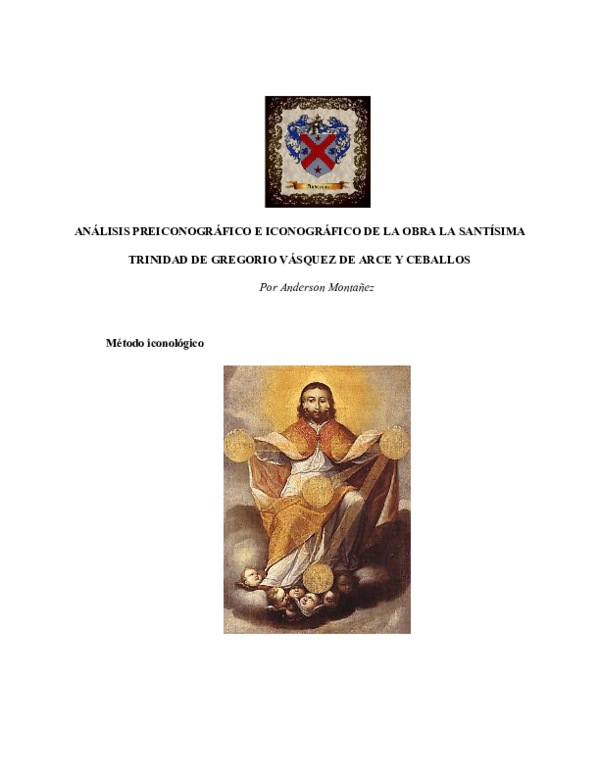 (PDF) ANÁLISIS PREICONOGRÁFICO E ICONOGRÁFICO DE LA OBRA LA SANTÍSIMA ...